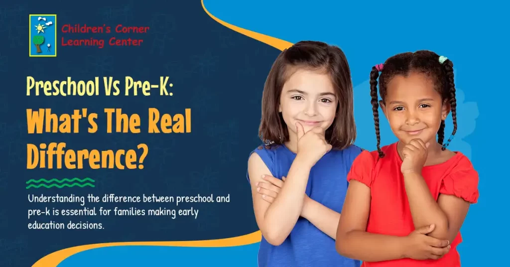 Understanding the Difference Between Preschool and Pre-K Programs